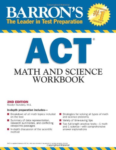 Barron's ACT Math and Science Workbook,