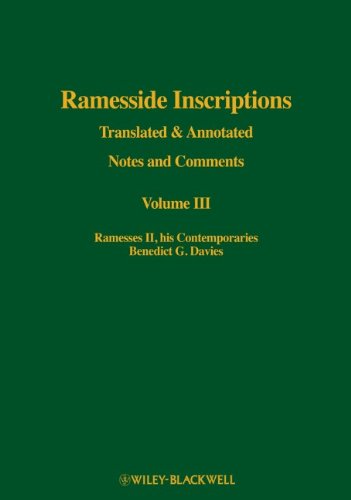 Ramesside Inscriptions, Translated and