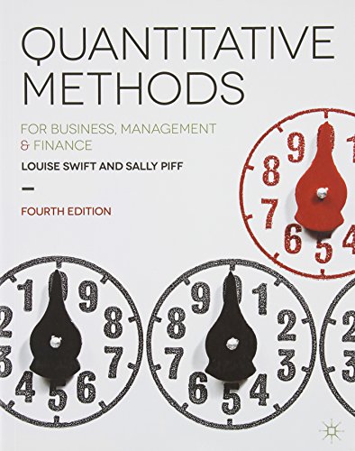 Quantitative Methods: For Business,