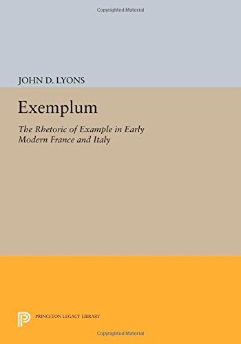 Exemplum: The Rhetoric of Example in