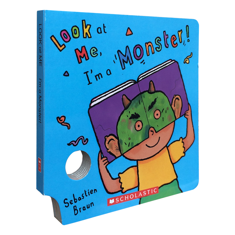 英文原版Look At Me book I'm A Monster纸板书Scholasti 点读版送音频