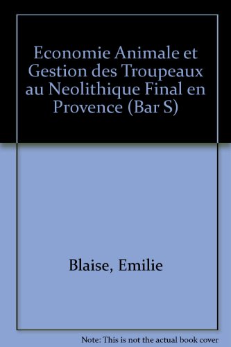 Economie Animale Et Gestion Des