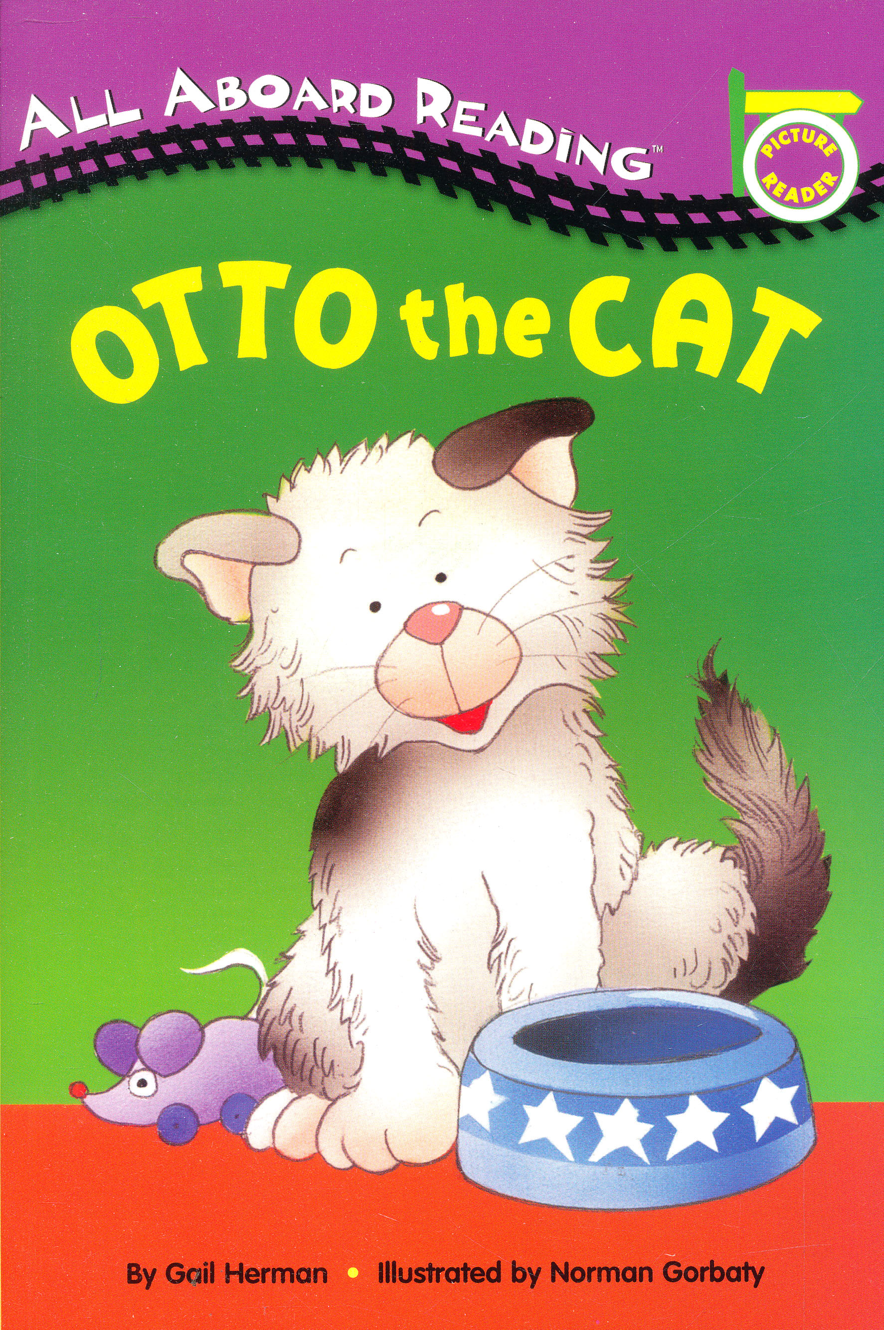 Otto the Cat: A Picture Reader with 24 Flash Cards (All Aboard Reading) 英文原版