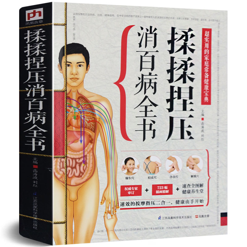 揉揉捏压消百病全书 经络穴位按摩大全 催乳推拿按摩书籍 图解手法 养生保健按摩 中医养生书