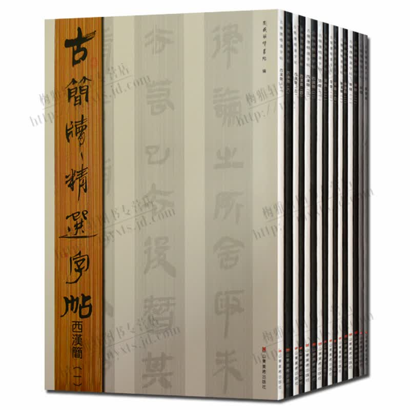 古简牍精选字帖 楚简西汉简东汉简秦简新简魏晋简 16册套装 毛笔字帖 竹简文法帖 山东美术出版社