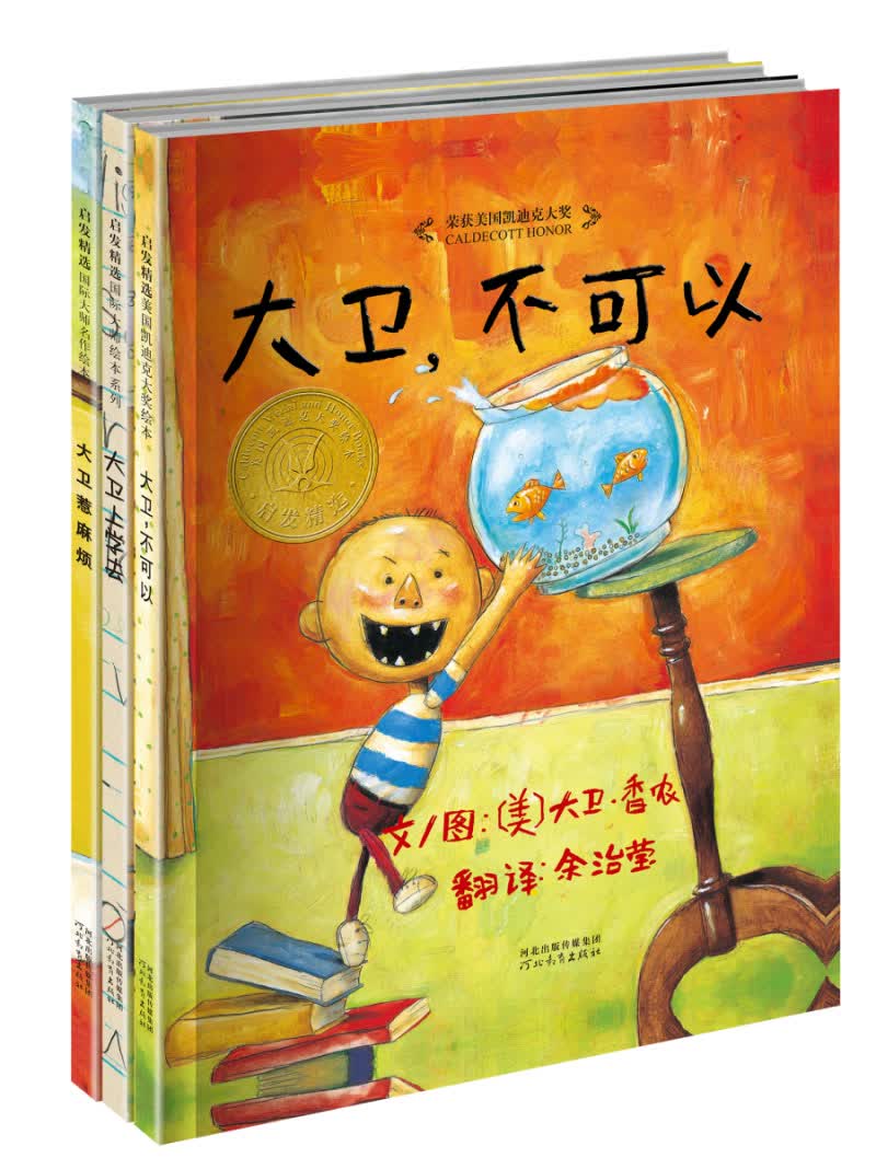 （有新版在售）大卫·香农：大卫不可以绘本（套装共3册）