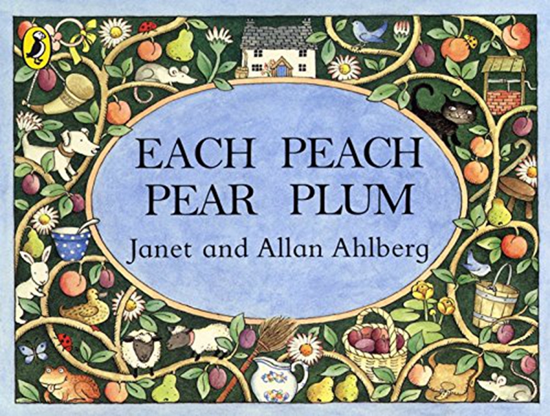 每个桃子梨子李子 英文原版 Each peach pear plum猜谜绘本 廖彩杏书单