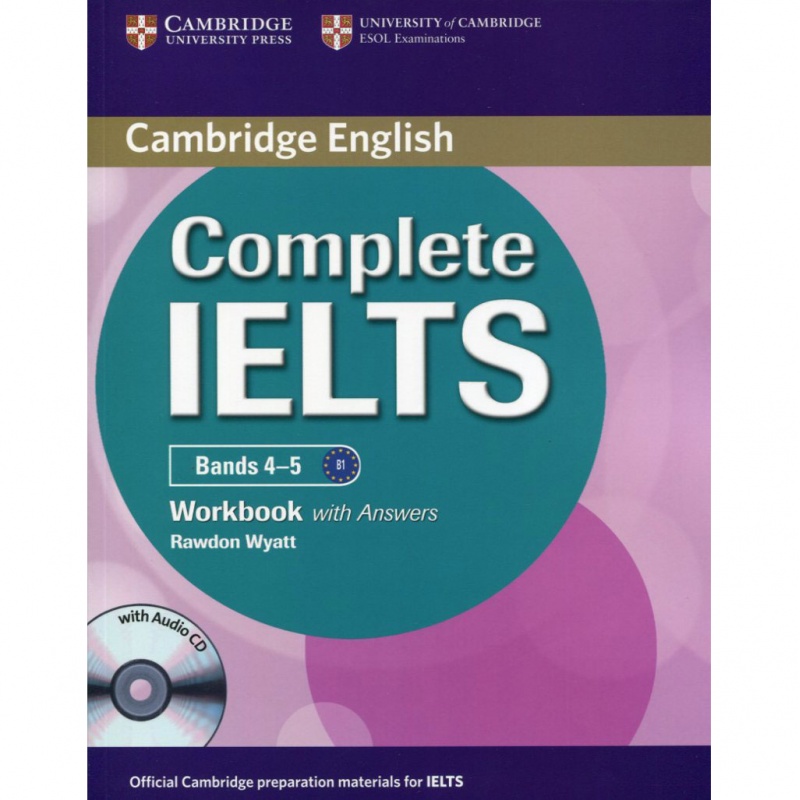 现货剑桥雅思Complete IELTS Bands 4-5练习册带答案带Audio CD