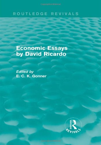 Economic Essays by David Ricar