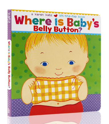 Where Is Baby's Belly Button?  Board book 宝宝的肚脐在哪里？ 英文原版