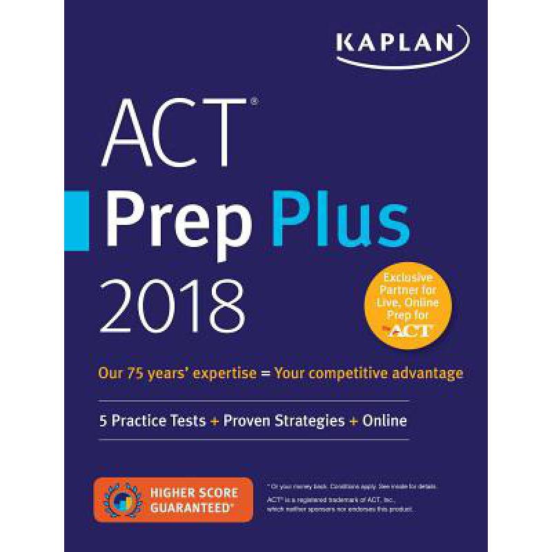 ACT Prep Plus 2018: 5 Practice Tests + Prove...