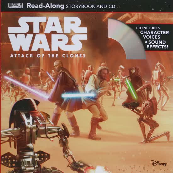 Star Wars Attack of the Clones 星球大战绘本 英文原版附CD