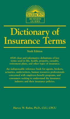 保险词汇词典 Dictionary of Insurance Terms