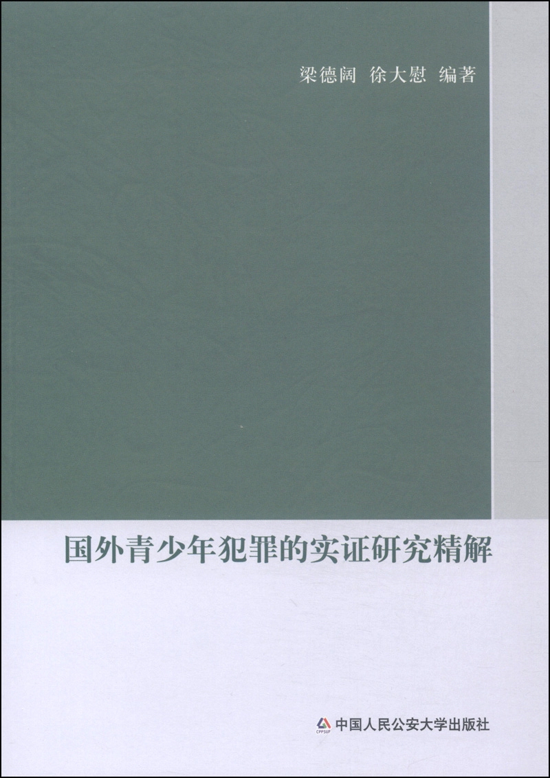 国外青少年犯罪的实证研究精解  书籍