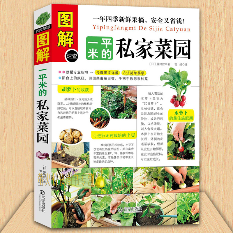 图解一平米的私家菜园 蔬菜种植技术室内室外西红柿黄瓜茄子青菜辣椒草莓阳台露台阳台庭院顶楼