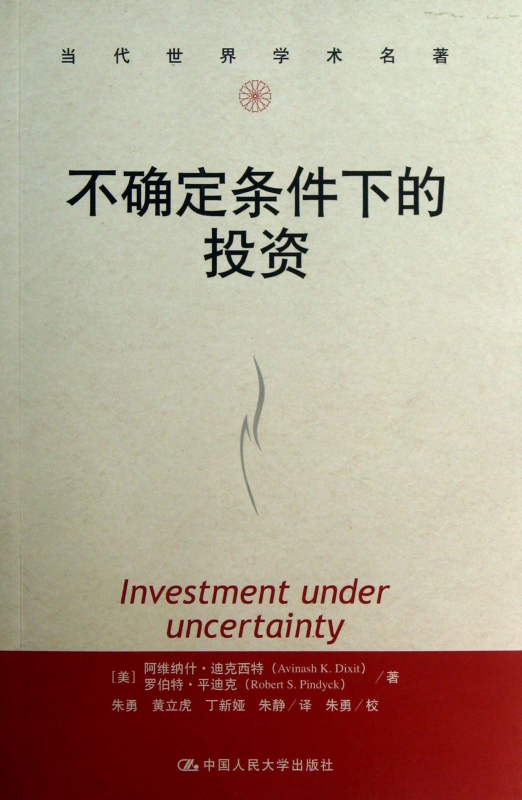 不确定条件下的投资/当代世界学术名著