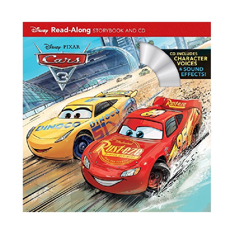 英文原版童书Cars 3 Read-Along Storybook汽车总动员3带CD