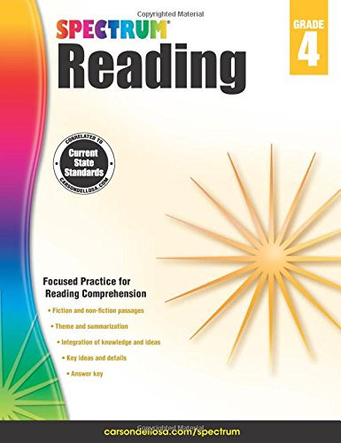 英文原版Spectrum Reading Workbook, Grade 4阅读4年级