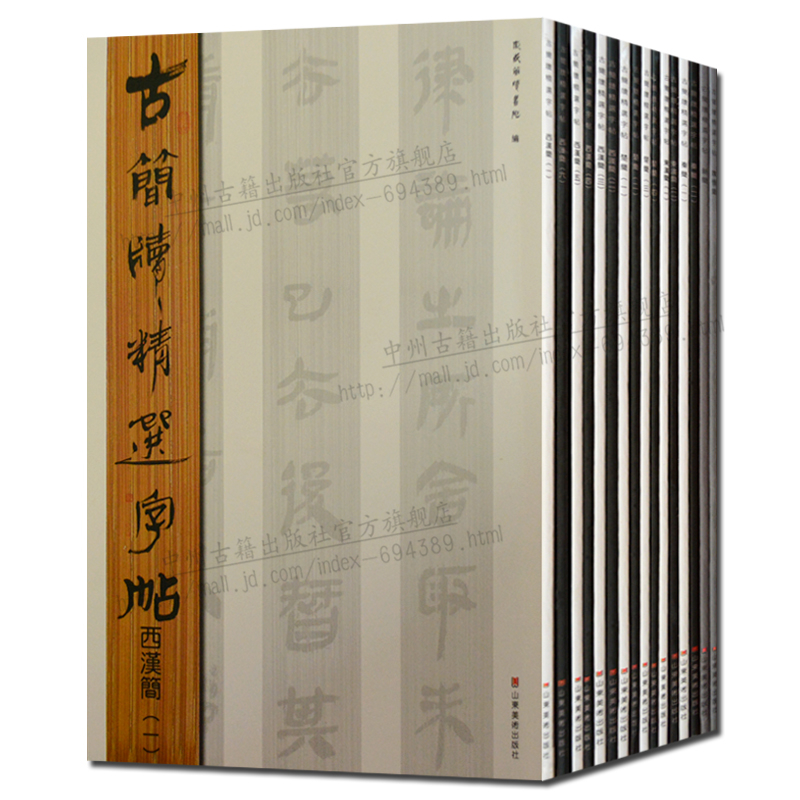 古简牍精选字帖 楚简西汉简东汉简秦简新简魏晋简（套装16册）中国书法之美 书法课 竹简文法帖书籍
