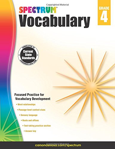 现货 Spectrum Vocabulary, Grade 4 Spectrum 词汇，4年级