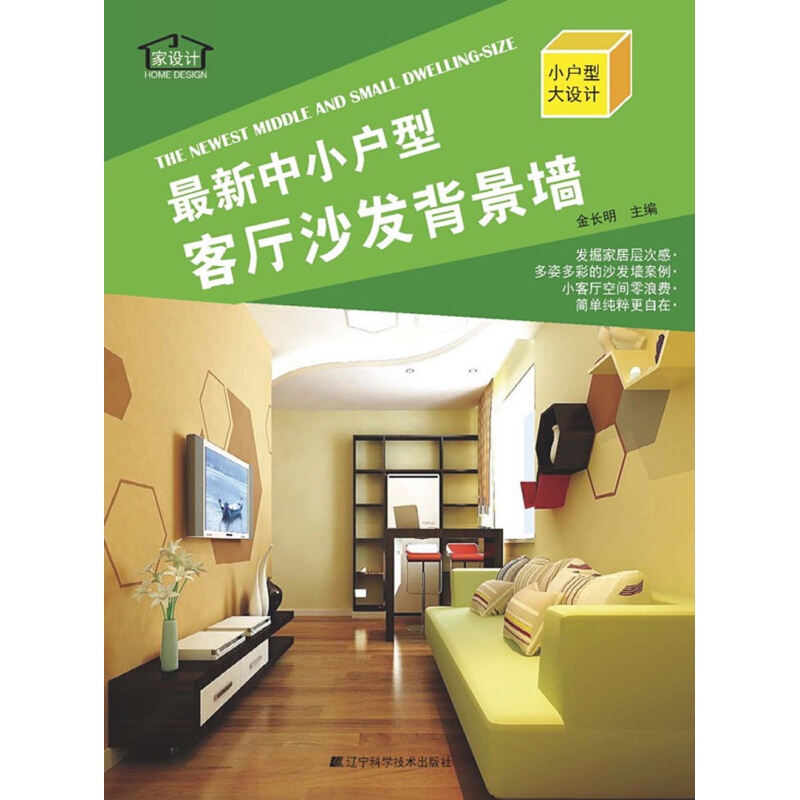 新中小户型：客厅沙发背景墙 建筑书籍 室内设计 家居装潢