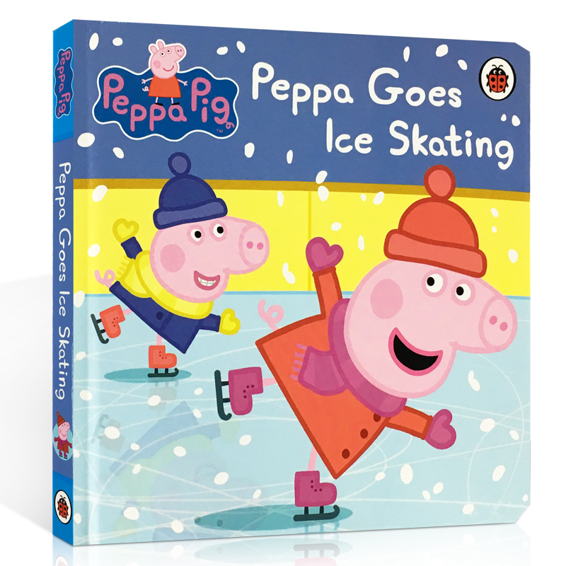英文原版 Peppa Pig: Goes Ice Skating 粉红佩佩猪小妹 纸板书