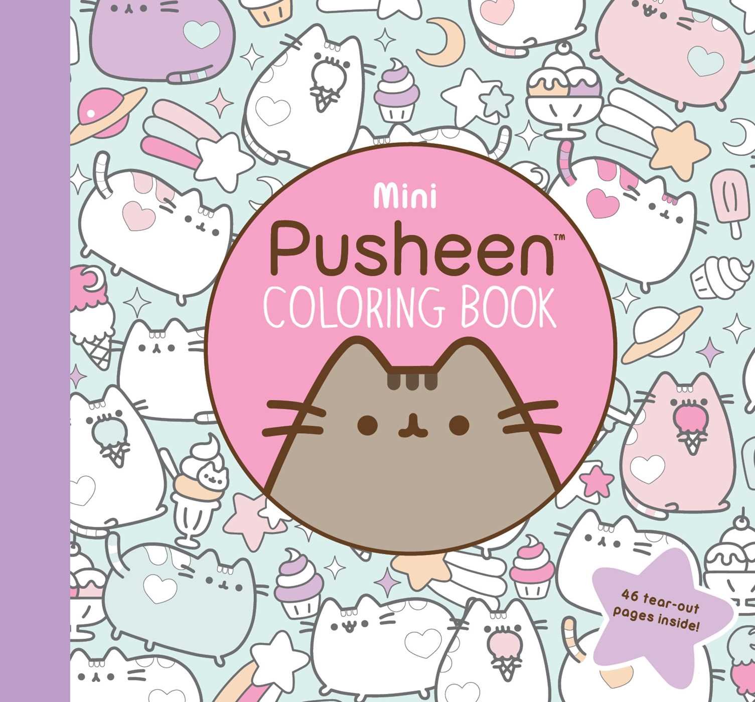 现货 英文原版 胖吉猫填色书 喵呜,来摸 Mini Pusheen Coloring Book