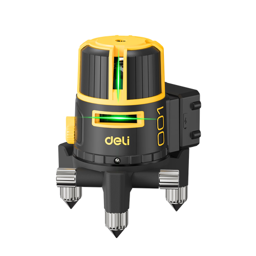 得力（deli）激光水平仪5线LD绿光红外线水平仪强光投线仪量房装修 299元-聚超值