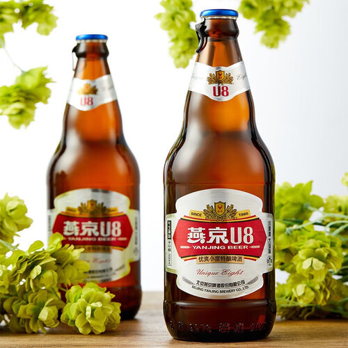 燕京啤酒（YANJING BEER）啤酒 燕京啤酒 U8啤酒500ml*12瓶 优爽小度特酿 送货上门 啤酒整箱 500mL 12瓶多少钱-聚超值