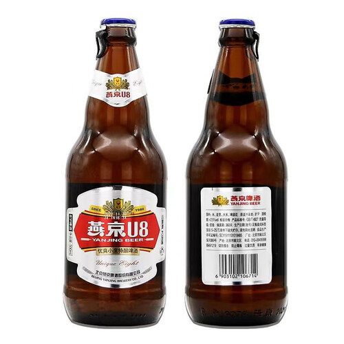 燕京啤酒 YANJING BEER 燕京啤酒 U8经典瓶装 优爽小度酒特酿8度 北京顺义产 500mL 6瓶 整箱装多少钱-聚超值