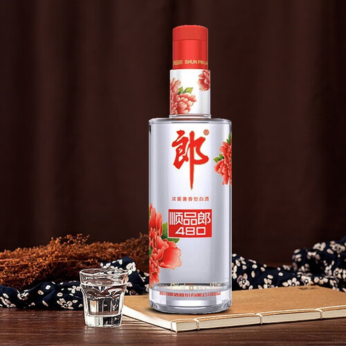 郎酒白酒 LANGJIU 郎酒 顺品郎红顺480 45度浓酱兼香型白酒 红顺480*6瓶多少钱-聚超值