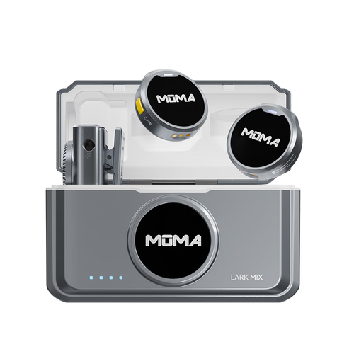 猛玛（MOMA）麦克风 猛玛（MOMA） Lark Mix联名款领夹麦克风 一拖二无线麦克风猛犸手机相机直播微小型纽扣收音麦全能版银色多少钱-聚超值