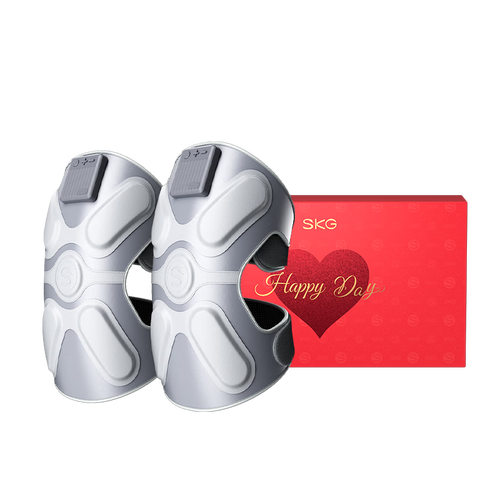 SKG按摩器 SKG 未来健康 膝盖按摩仪 W3二代升级款 银色 爱心礼盒多少钱-聚超值