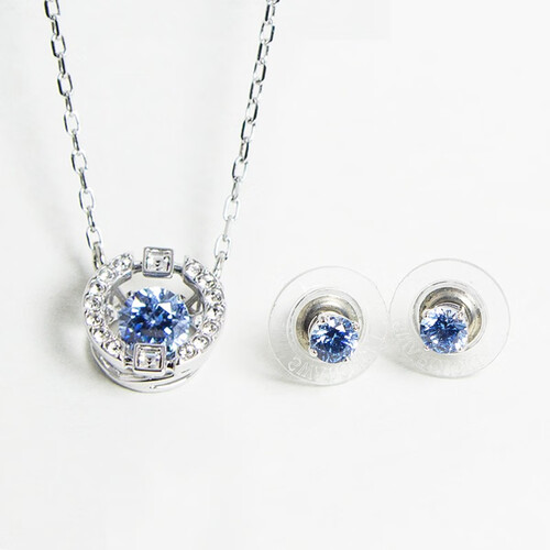 施华洛世奇（SWAROVSKI）饰品 SWAROVSKI 施华洛世奇 SPARKLING DANCE系列 5480485 圆形项链 40cm ...