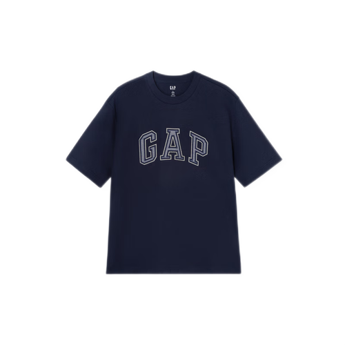 Gap男女装夏季纯棉字母logo圆领短袖T恤百搭上衣892185 海军蓝 175/96A(L)亚洲尺码 88.3元-聚超值