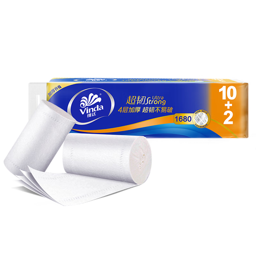 维达（Vinda）卷纸 Vinda 维达 超韧系列 无芯卷纸 4层*140g*12卷多少钱-聚超值
