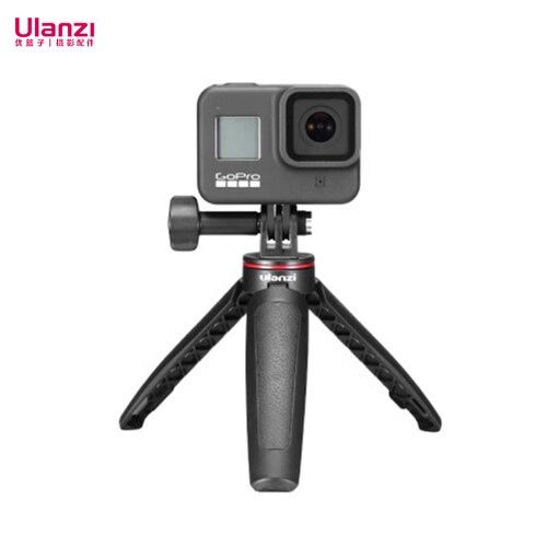 ulanzi三脚架/云台 ulanzi 优篮子 MT-09手持便携自拍杆三脚架大疆灵眸action运动相机gopro8延长杆VLOG 迷你伸缩杆多少钱-聚超值