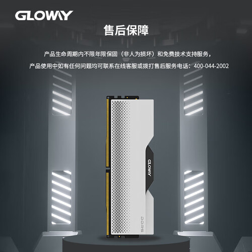光威（Gloway）内存 GLOWAY 光威 32GB(16GBx2)套装 DDR5 6400 台式机内存条 龙武系列 镁光颗粒 助力AI多少 ...