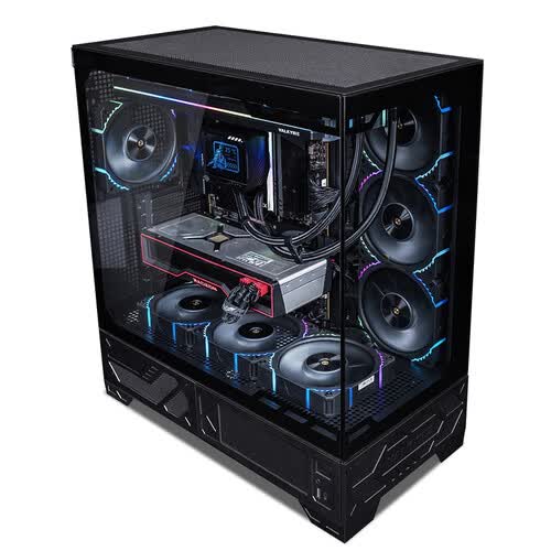瓦尔基里（VALKYRIE）VK03 LITE BLACK 黑色 ATX 游戏电脑台式机箱 支持360水冷 270°海景房 289元(送赠品 ...