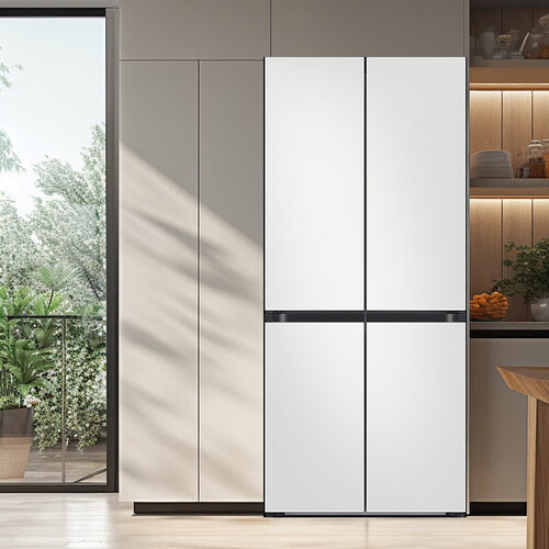 三星（SAMSUNG）AI神冰箱8系进阶款 501L四开门十字门三循环超薄零嵌干湿分储以旧换新国家补贴 白 RF50DG513101SC 9499元-聚超值