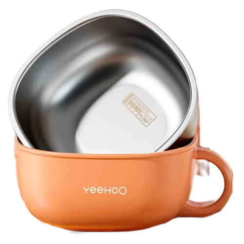 英氏（YEEHOO）儿童餐具 YeeHoO 英氏 儿童简约吸盘碗 樱花粉多少钱-聚超值