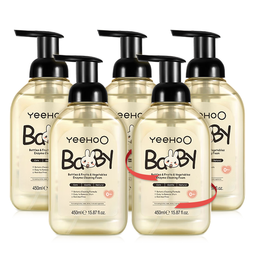 英氏（YEEHOO）奶瓶清洗 YeeHoO 英氏 奶瓶清洗剂 婴儿专用果蔬4瓶多少钱-聚超值