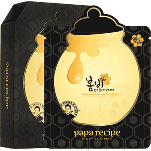 春雨（Papa recipe）面膜 Papa recipe 春雨 黑卢卡蜂胶面膜清洁补水 黑春雨10片/盒多少钱-聚超值