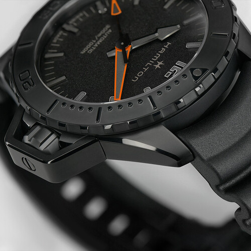 汉米尔顿（Hamilton）汉密尔顿瑞士手表男士手表 卡其海军蛙人机械表300米防水潜水表 10625元-聚超值